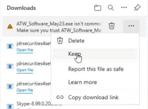I am encountering difficulties while attempting to download the ATW Software Installer using my ...